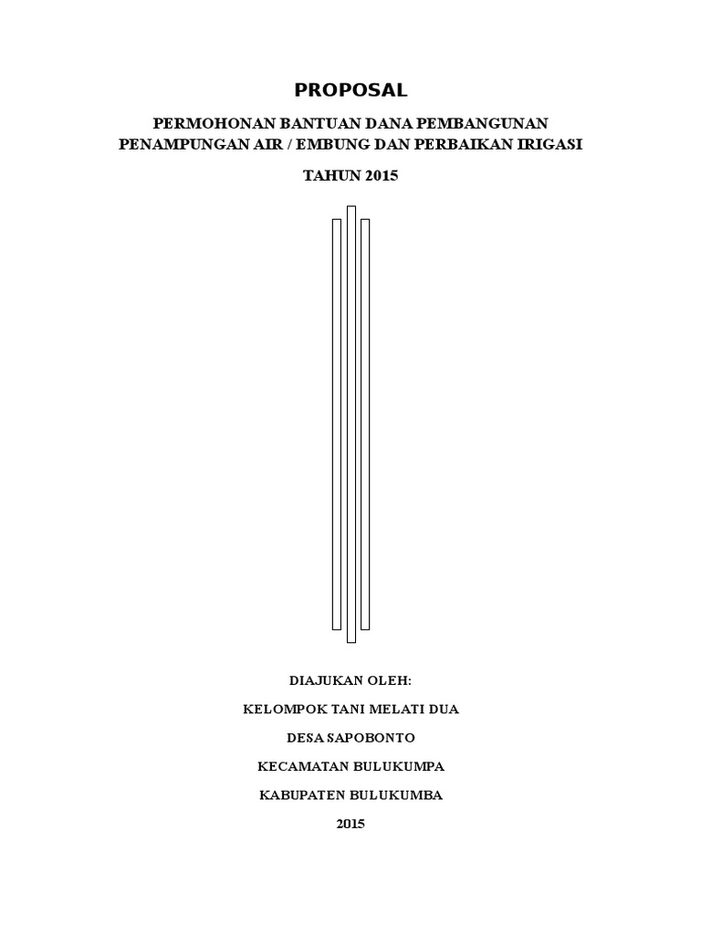 1.contoh Proposal Pengajuan Bantuan Dana | PDF