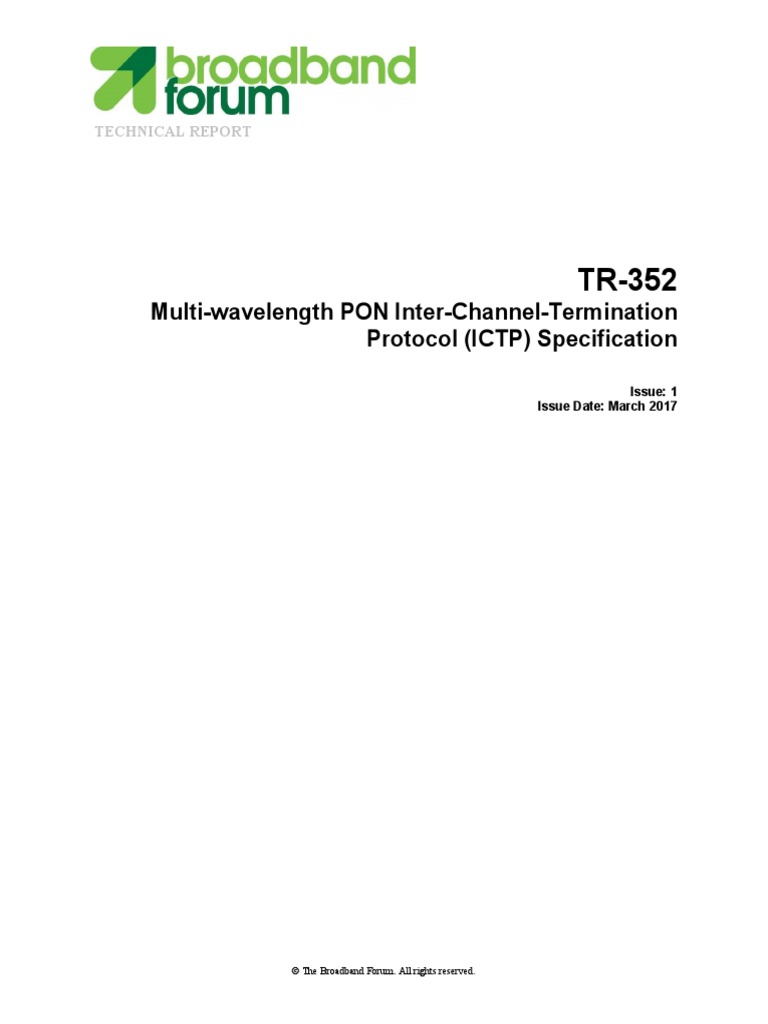 TR 352 | PDF | Ip Address | Wavelength Division Multiplexing