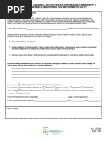 Emergency Medical Certificate Format | PDF