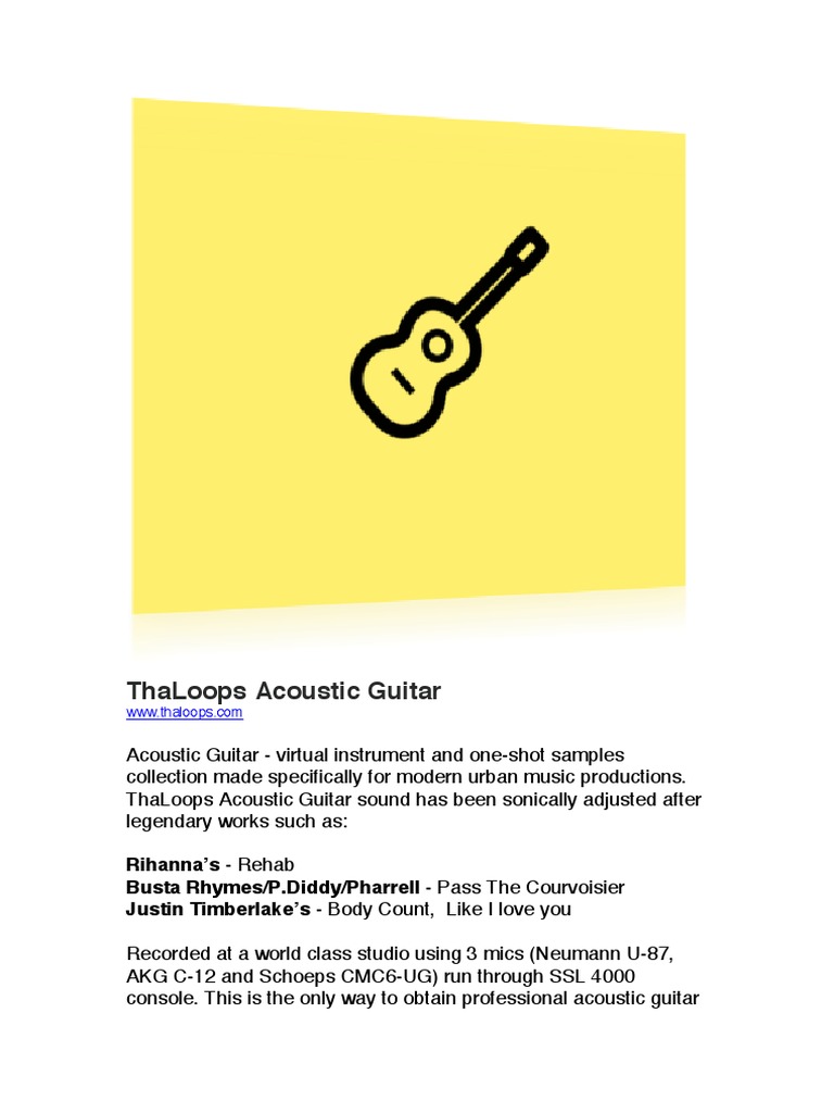 ThaLoops Acoustic Guitar Description | PDF
