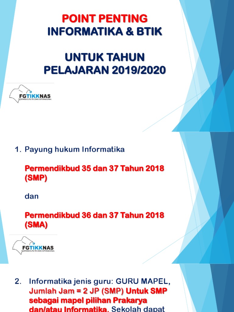Point Penting Informatika & Btik | PDF