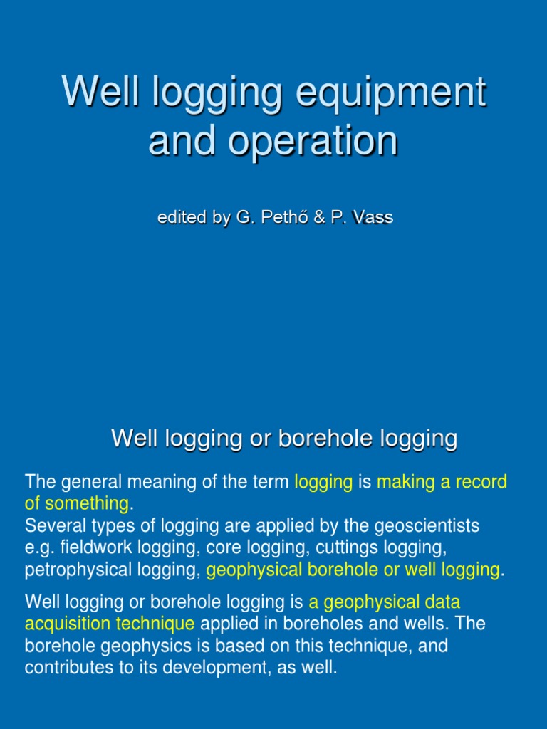 Well Logging Equipment | PDF | File Format | Petroleum Reservoir