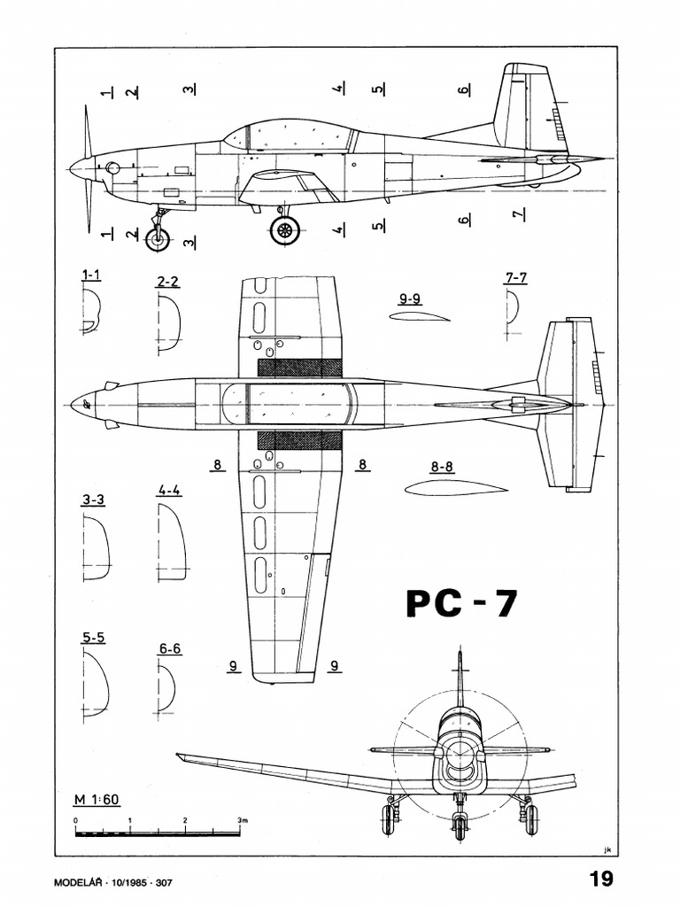 Pilatus PC-7 3D Views and Text | PDF