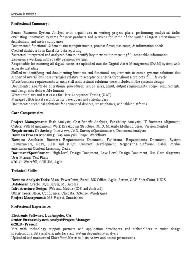 Steven Newstat | Download Free PDF | Scrum (Software Development ...