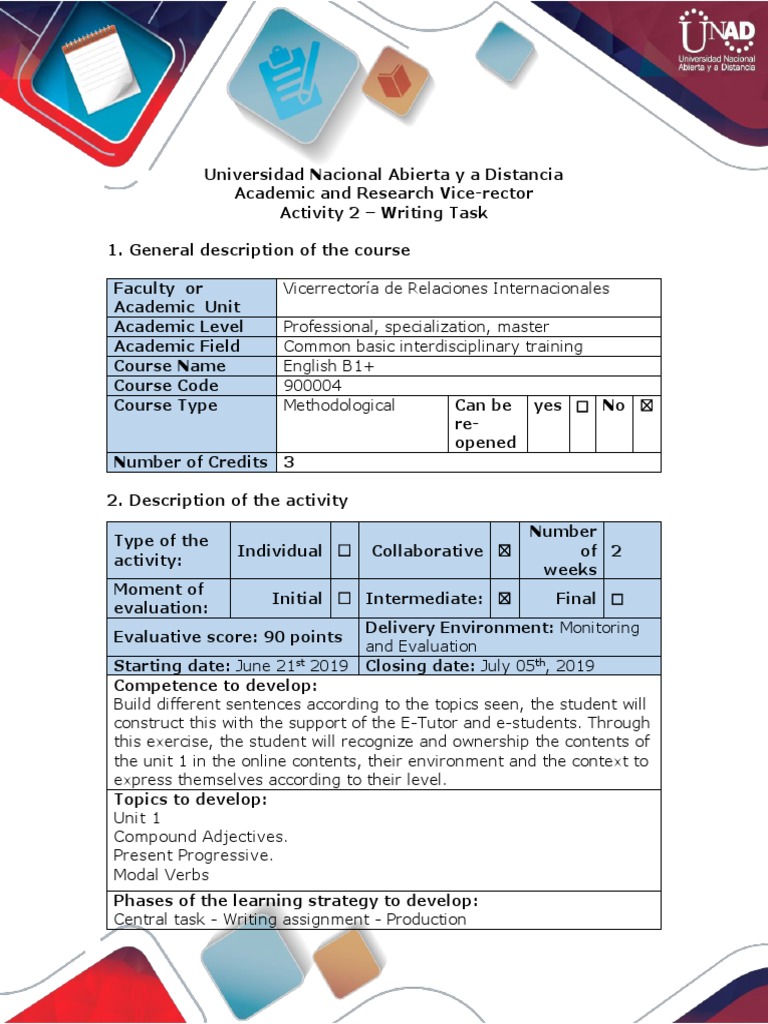 Activity Guide - Activity 2 - Writing Assignment - Production | PDF ...
