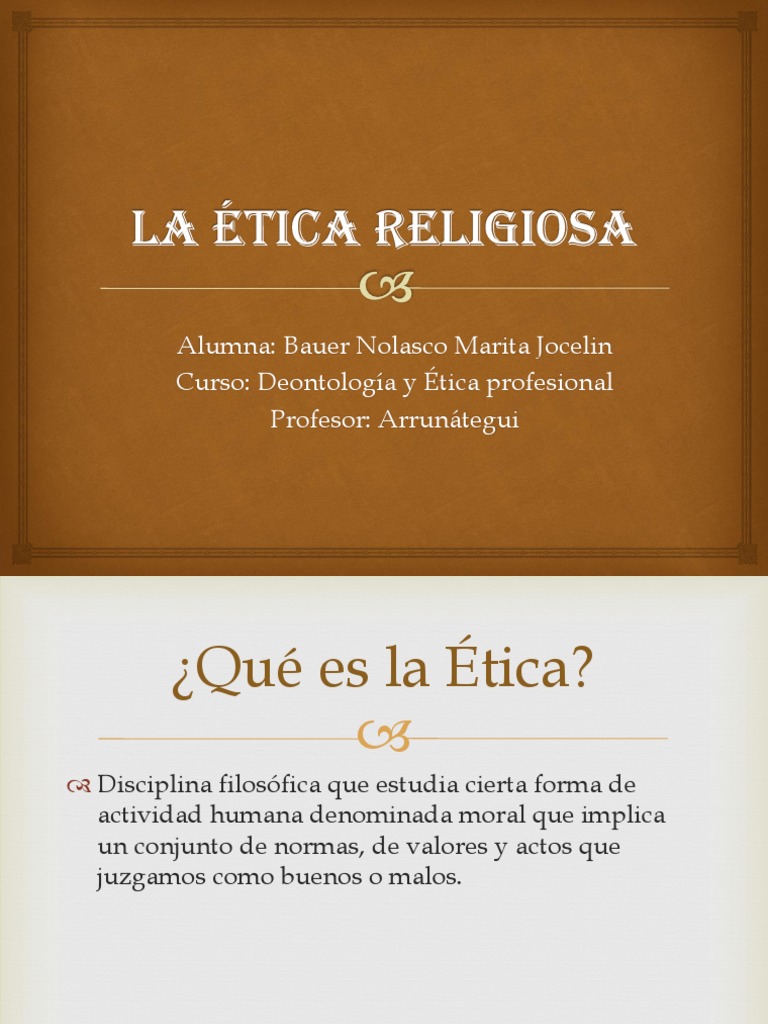 La Ética Religiosa | Moralidad | Estoicismo