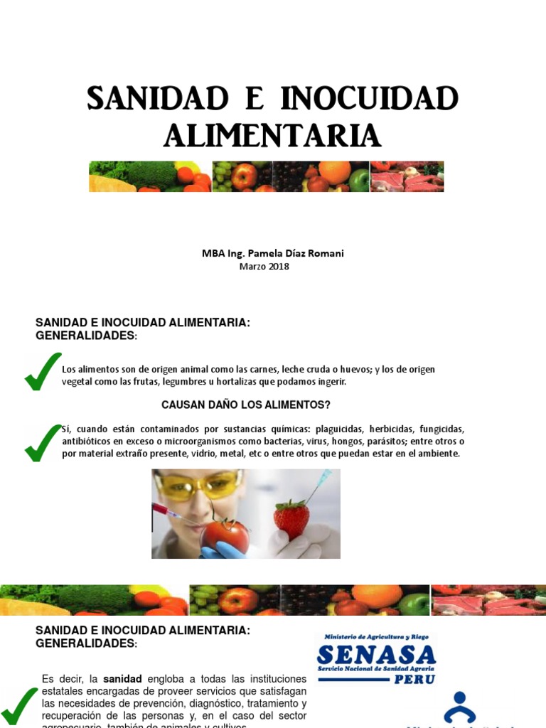 Sanidad e Inocuidad Alimentaria | PDF | Pesticida | Alimentos