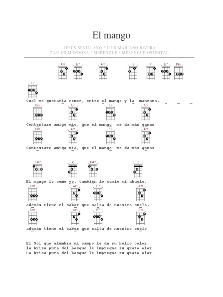 Poema y canción del mango | PDF