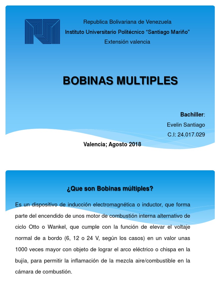 Bobinas Multiples (Fajardo) | PDF | Resistencia Eléctrica y ...