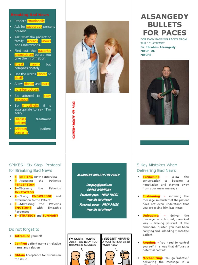 Alsangedy Bullets For Paces Breaking Bad News | PDF | Empathy ...