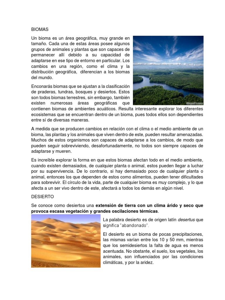 BIOMAS | PDF | Sabana | Selva