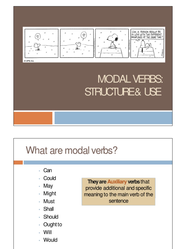 MODAL VERBS Powerpoint | PDF | Semantics | Syntax