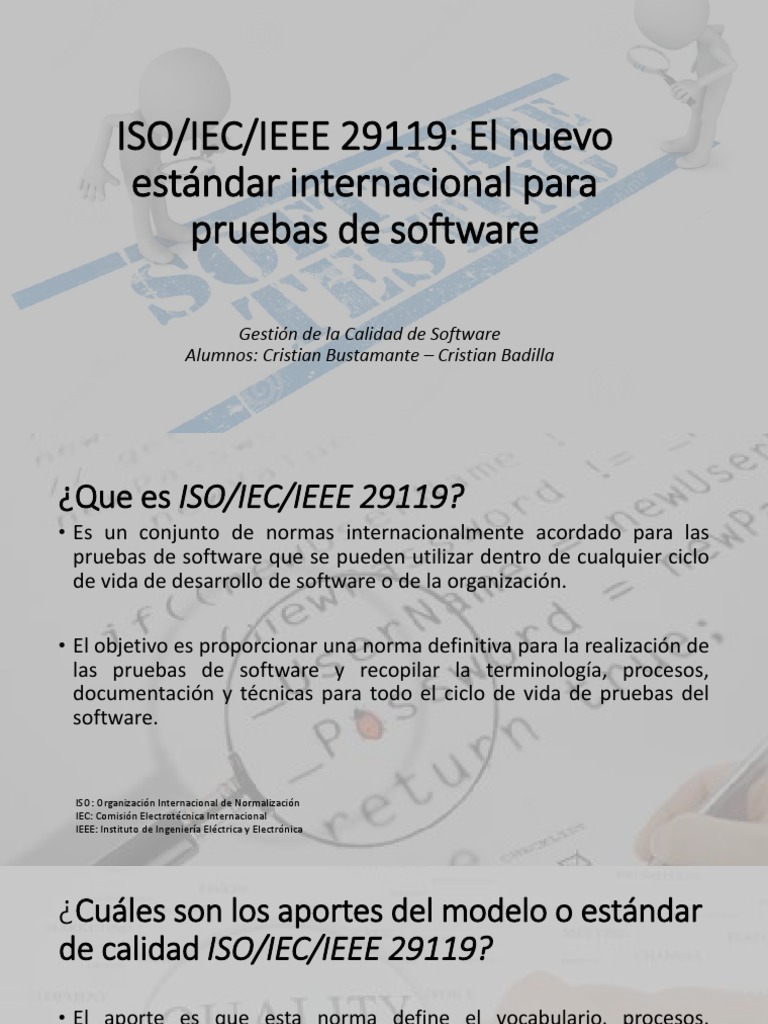 Iso Iec Ieee 29119 | PDF | Pruebas de software | Ingeniería de software