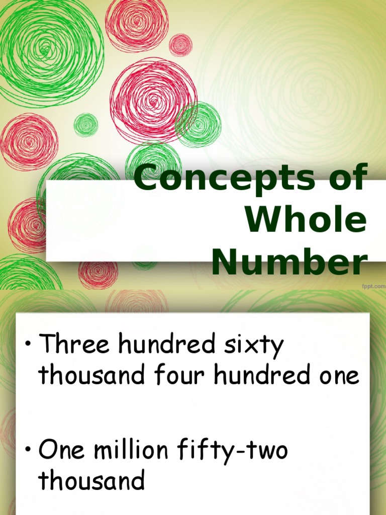 Whole Numbers and Numeration Concepts | PDF | Career & Growth | Business