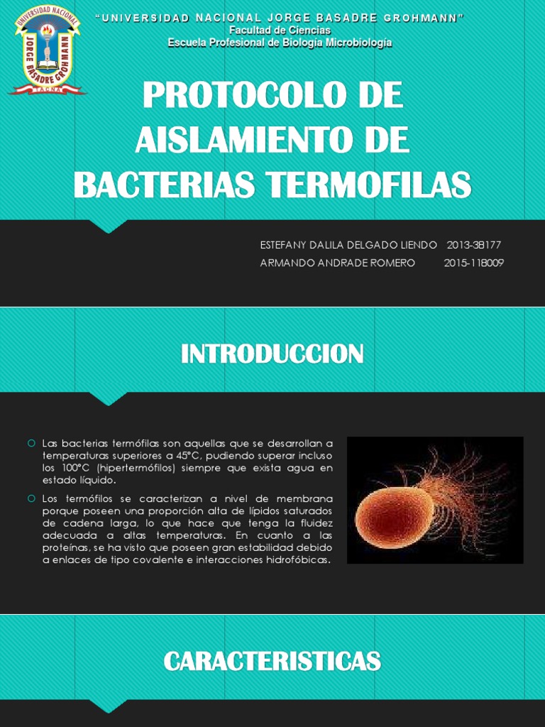 Arnando Protocolo de Aislamiento de Bacterias Termofilas v1.1 | PDF ...