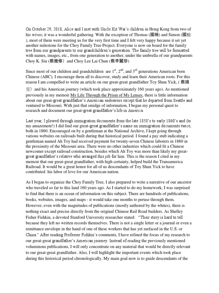 Leo's Article (English) | PDF | First Transcontinental Railroad ...