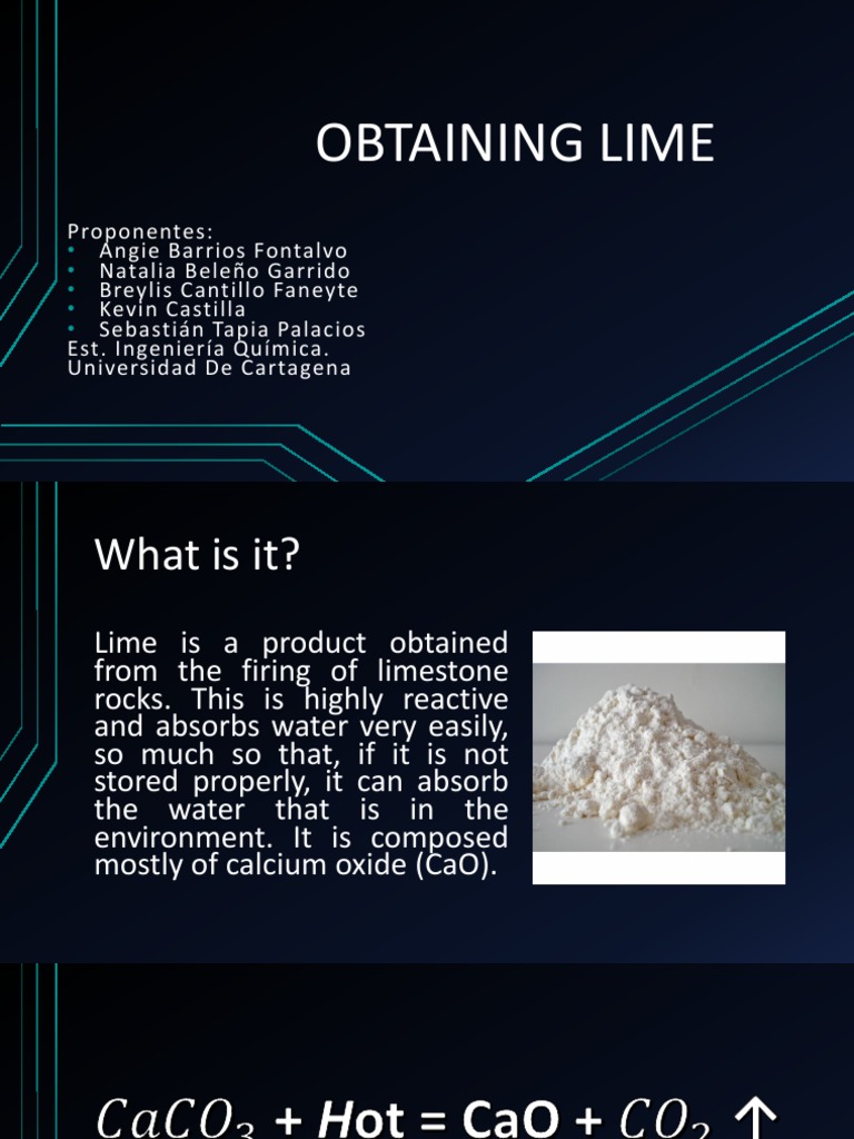 Obtaining Lime | PDF