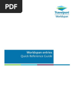 Worldspan Quick Reference Guide - Files and Docs | PDF | Frequent Flyer ...