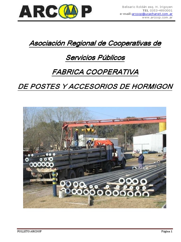 Folleto Columnas y Crucetas PDF | PDF | Cooperativa | Hormigón