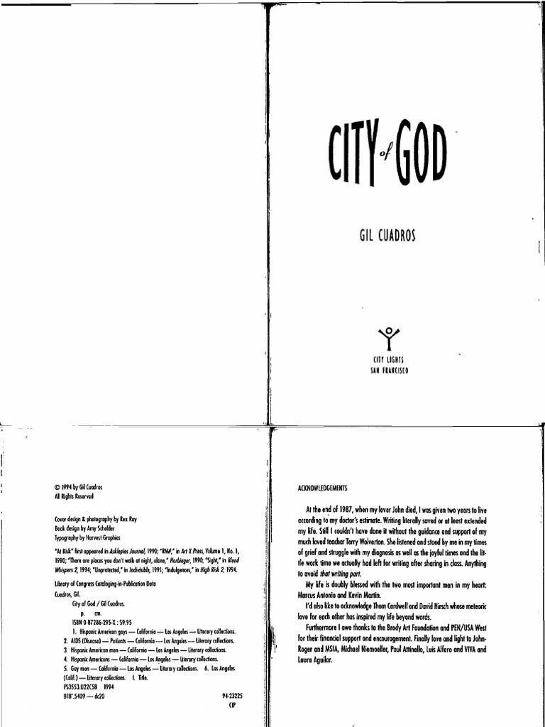 City of God Part1 - Gil Cuadros | PDF