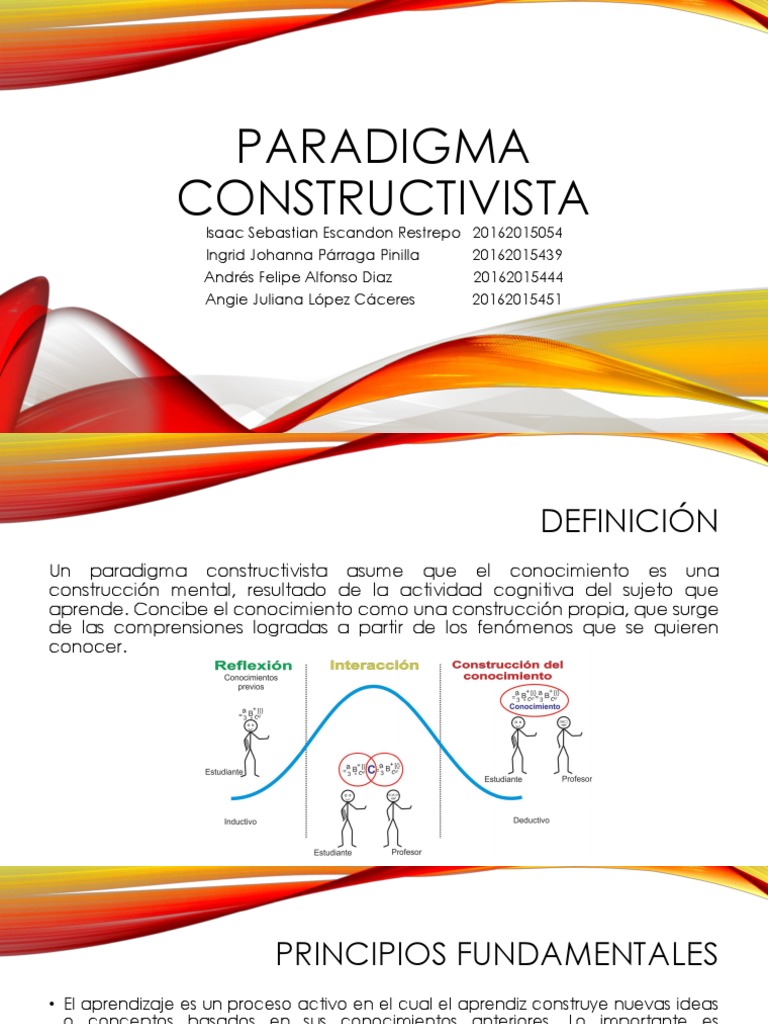 Paradigma Constructivista | PDF | Constructivismo (filosofía de la ...
