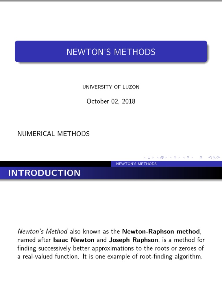 Newton's Method | PDF