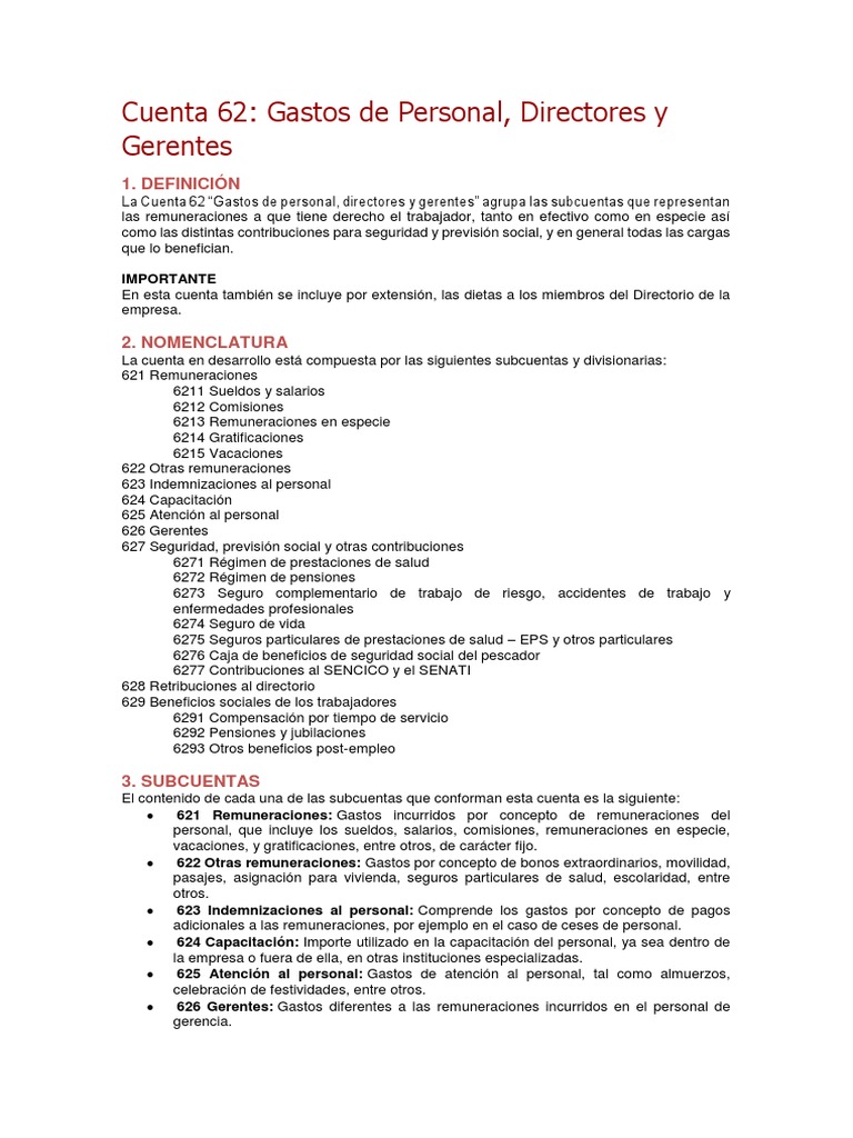 Cuenta 62 | PDF | Salario | Pensión