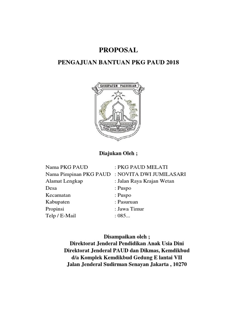 Proposal PKG Melati 2018 | PDF