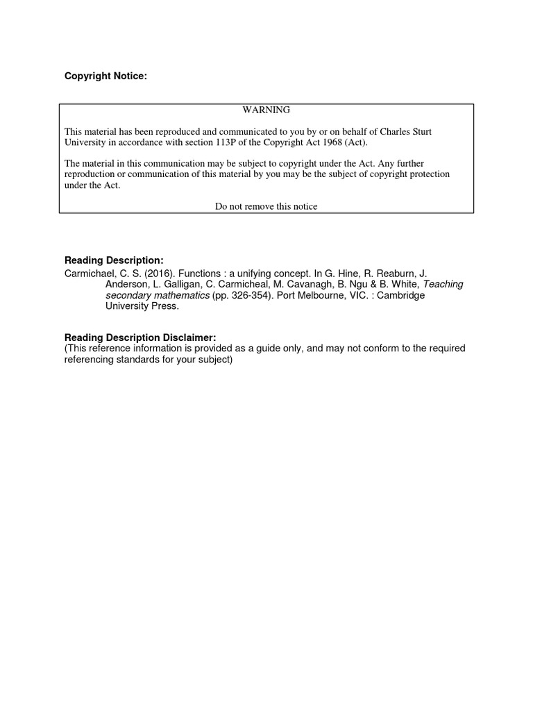 Carmichael C PDF | PDF | Function (Mathematics) | Equations