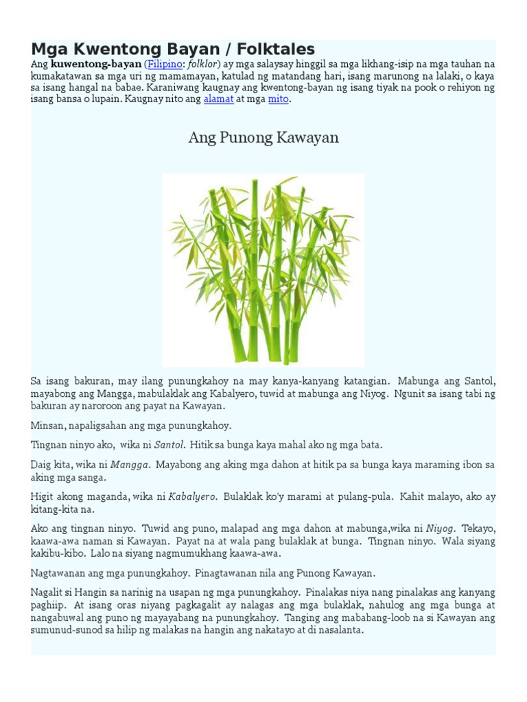 Ang Punong Kawayan | PDF