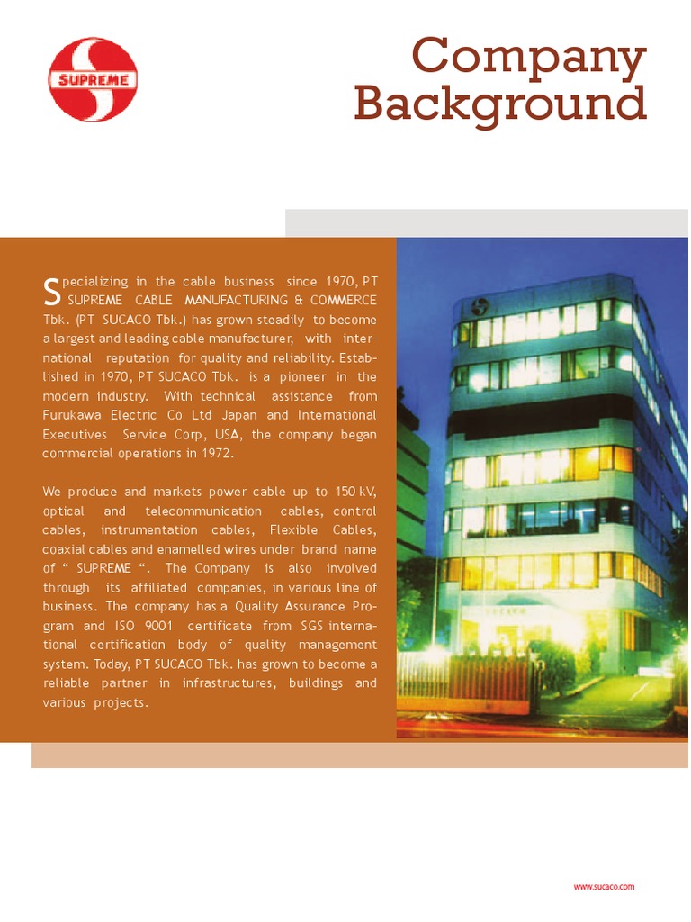 Supreme Telephone Cable Specifications | PDF | Coaxial Cable ...