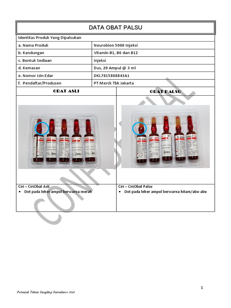 Database Obat Palsu Combine | PDF