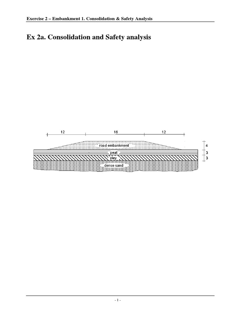 Embankment Consolidation & Safety Analysis | PDF | Geotechnical ...
