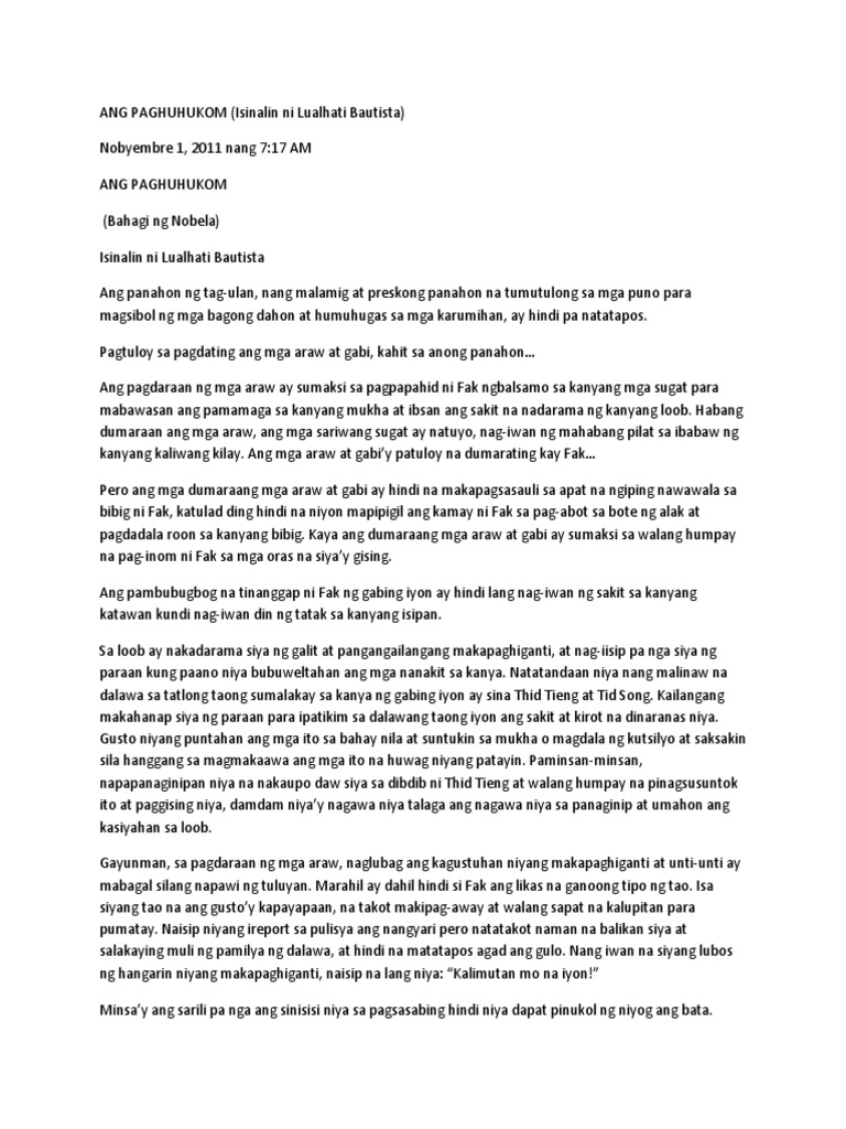 Ang Paghuhukom Fil 9 | PDF