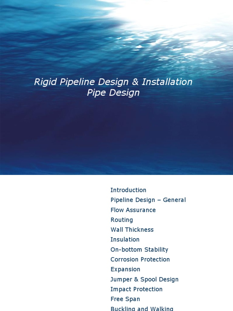 Rigid Pipeline Design | PDF | Pipeline Transport | Thermal Insulation
