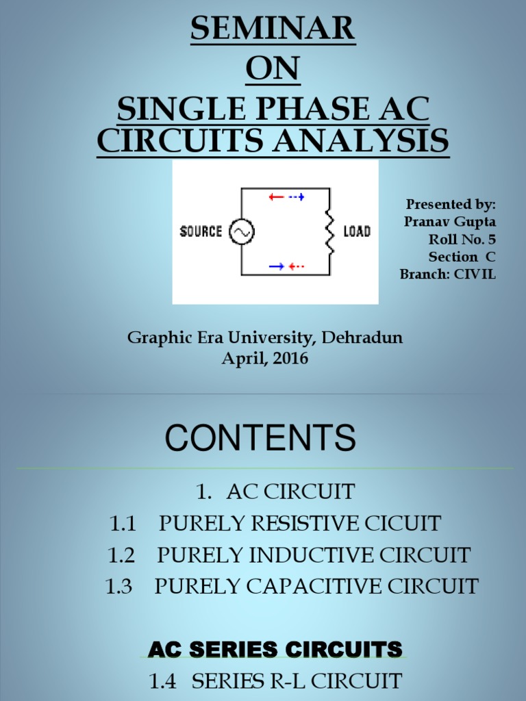 Ac Single Phase | PDF | Electrical Impedance | Inductance
