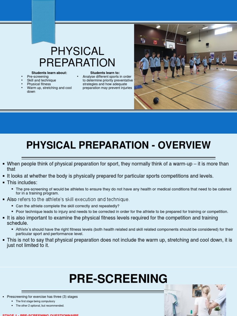 Physical Preparation | PDF | Physical Fitness | Flexibility (Anatomy)