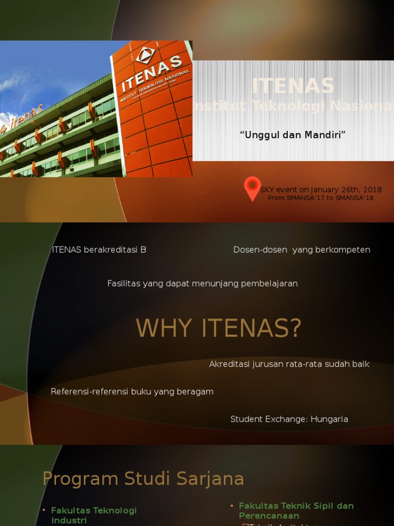 Pendaftaran Mahasiswa Baru ITENAS 2018 | PDF | Seni