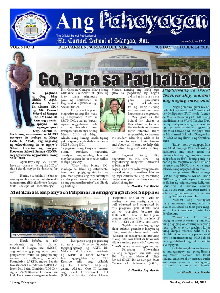 School Publication2018 Filipino | PDF