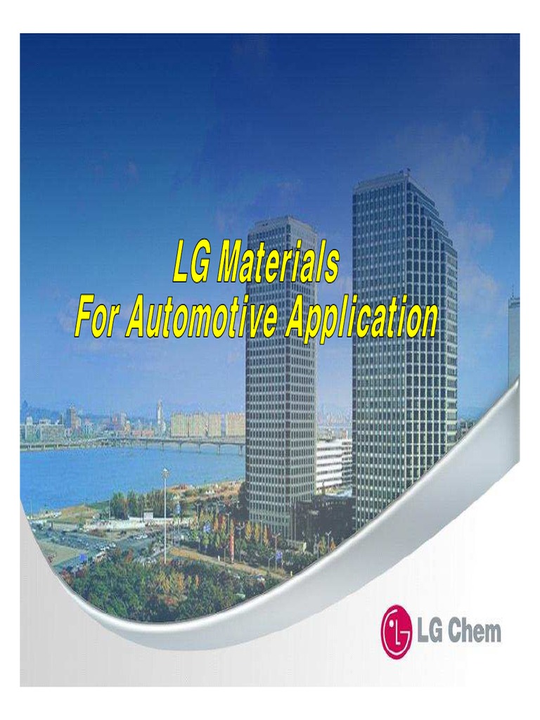 LG Automotive Materials Overview | PDF | Thermoplastic | Organic Polymers