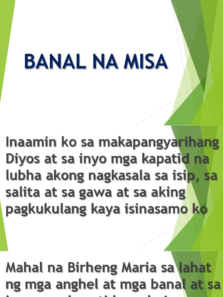 Banal Na Misa | PDF