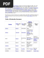 Caste and Gotra by Surname List | PDF | Saint | Hindu Mythology