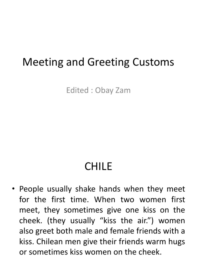 Global Meeting and Greeting Customs | PDF | Cultural Conventions