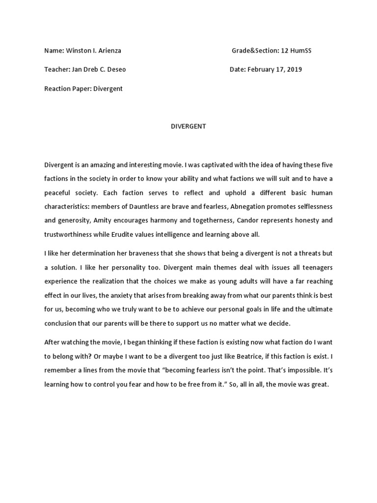 Divergent | Download Free PDF | Divergent (Novel) | Psychology