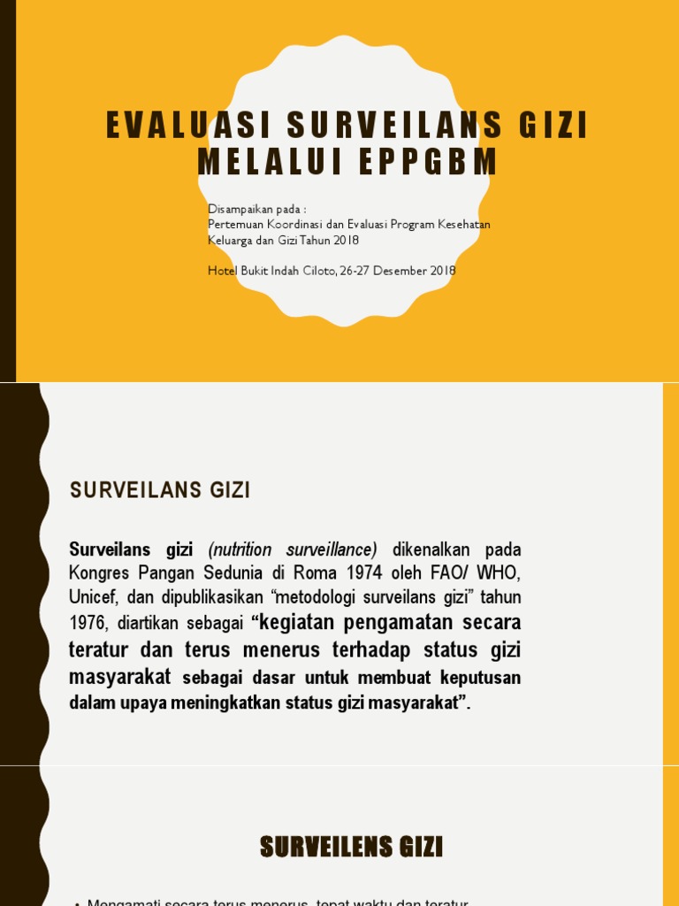 Evaluasi Surveilans Gizi Melalui Eppgbm | PDF