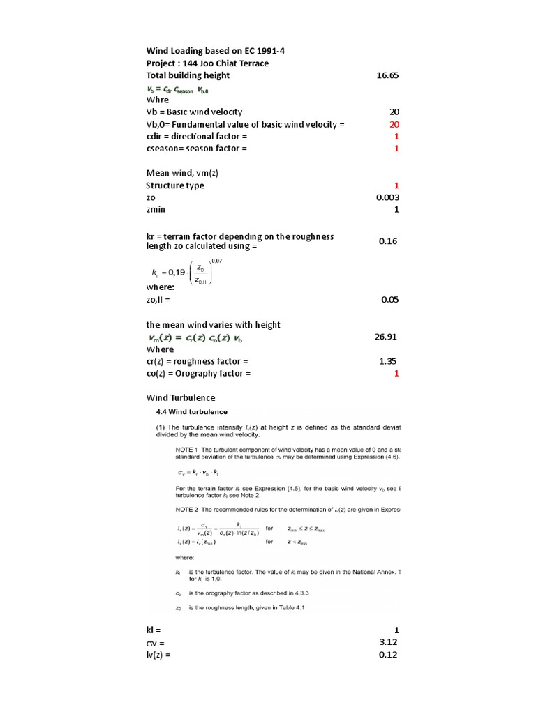 Wind Load Eurocode | PDF