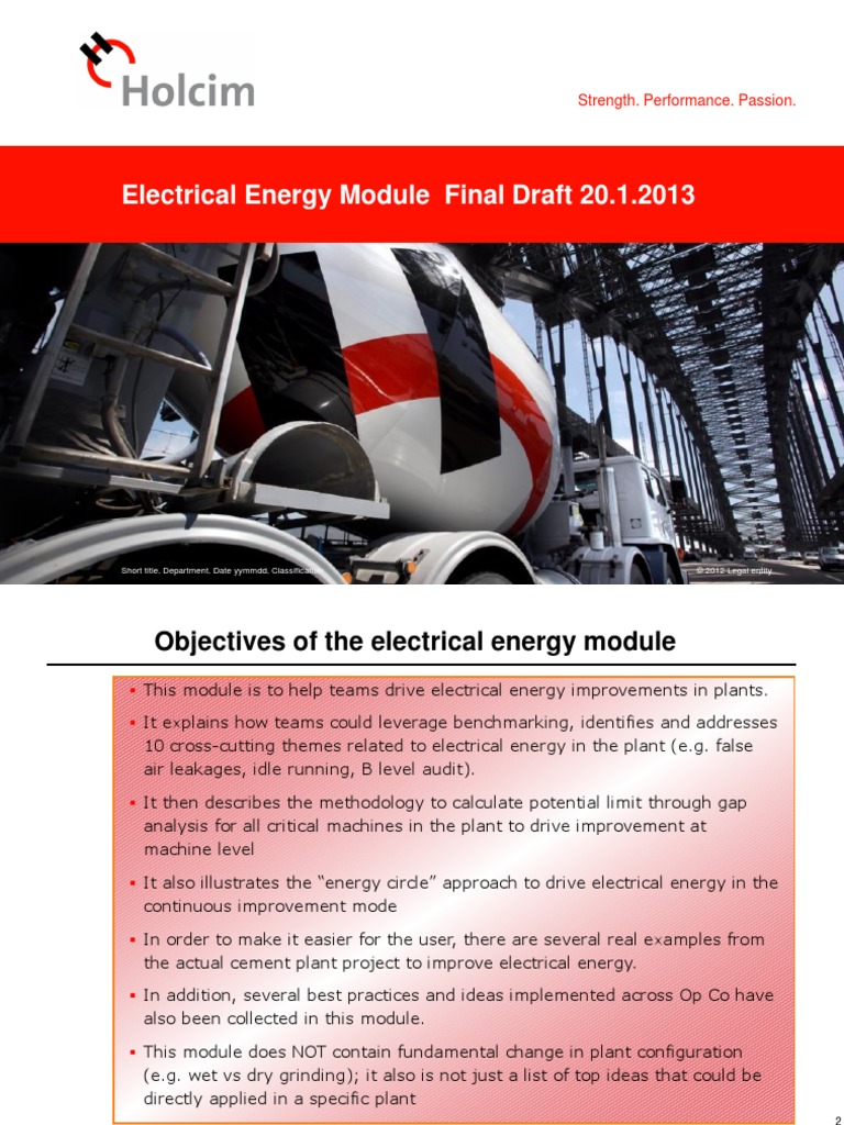 Electrical Energy Module Final Draft 20 | PDF | Machines | Benchmarking