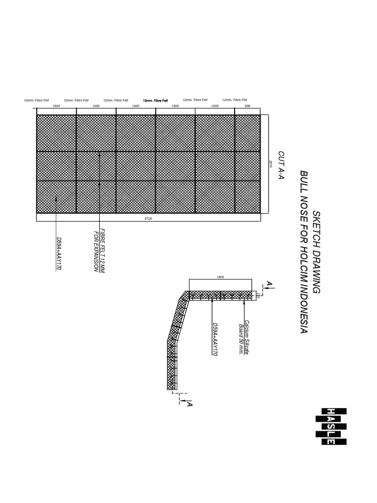 SKETCH - Bull Nose For HOLCIM Indonesia | PDF