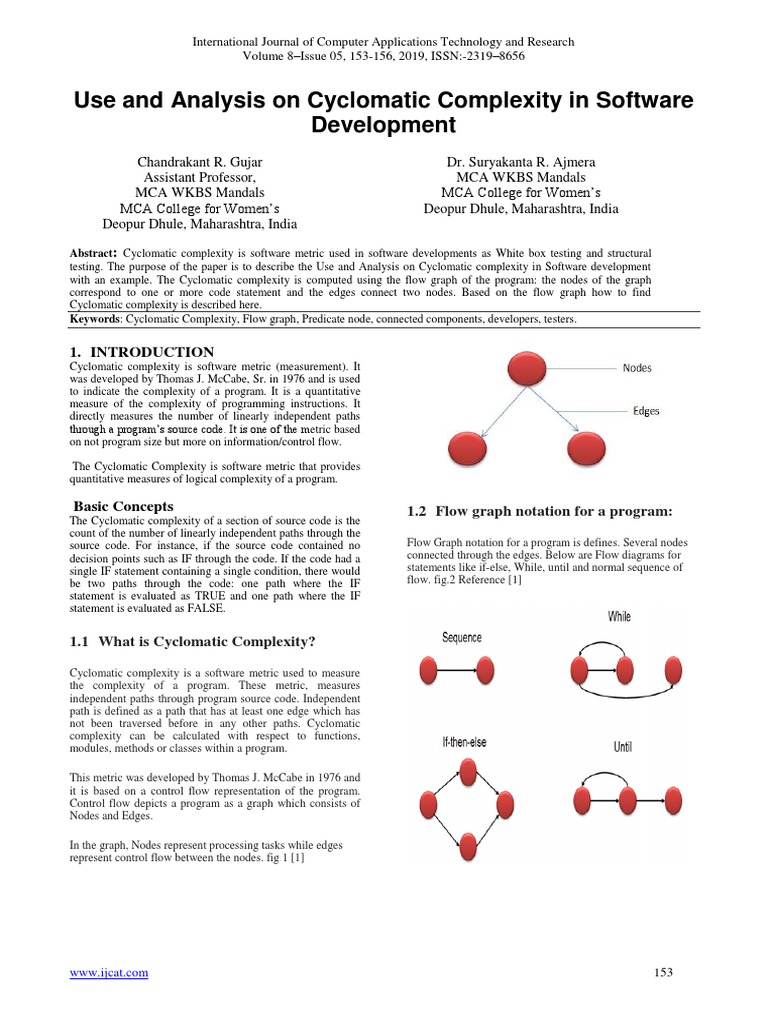 Use and Analysis On Cyclomatic Complexity in Software Development | PDF | Systems Theory ...