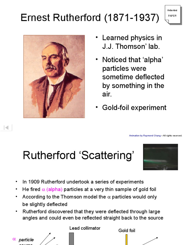 Rutherford Model of The Atom | PDF | Condensed Matter Physics | Nature